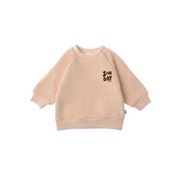 Sweatshirt Liliput "Sun Day", M&auml;dchen, Gr. 74/80, beige, 80% Baumwolle, 20% Polyester, bedruckt, normal, Rundhals, Sweatshirts Sweatshirt, mit B&uuml;ndchen am &Auml;rmel