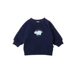 Sweatshirt Liliput "Stegosaurus", M&auml;dchen, Gr. 110/116, blau (dunkelblau), 80% Baumwolle, 20% Polyester, bedruckt, normal, Rundhals, Sweatshirts Sweatshirt, aus super weichem Material