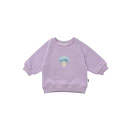 Sweatshirt Liliput "Pilz", M&auml;dchen, Gr. 110/116, lila (flieder), 80% Baumwolle, 20% Polyester, bedruckt, normal, Rundhals, Sweatshirts Sweatshirt, mit l&auml;ssigem Pilz-Print