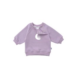Sweatshirt Liliput "Mond", M&auml;dchen, Gr. 110/116, lila (flieder), 80% Baumwolle, 20% Polyester, bedruckt, normal, Rundhals, Sweatshirts Sweatshirt, mit angenehmem Rundhalsausschnitt
