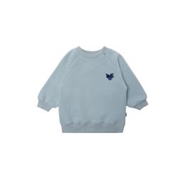 Sweatshirt Liliput "Blaubeere", M&auml;dchen, Gr. 110/116, blau (hellblau), 80% Baumwolle, 20% Polyester, bedruckt, normal, Rundhals, Sweatshirts Sweatshirt, mit niedlichem Blaubeeren-Print