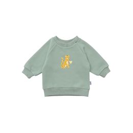 Sweatshirt Liliput "Leopard", M&auml;dchen, Gr. 74/80, gr&uuml;n, 80% Baumwolle, 20% Polyester, bedruckt, normal, Rundhals, Sweatshirts Sweatshirt, mit niedlichem Leopard-Print