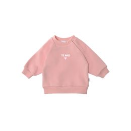 Sweatshirt Liliput "TE AMO", M&auml;dchen, Gr. 110/116, rosa, 80% Baumwolle, 20% Polyester, bedruckt, normal, Rundhals, Sweatshirts Sweatshirt, aus super weichem Material