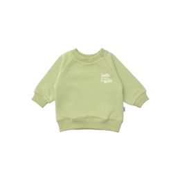 Sweatshirt Liliput "Santas little Helper", M&auml;dchen, Gr. 110/116, gr&uuml;n (hellgr&uuml;n), 80% Baumwolle, 20% Polyester, bedruckt, normal, Rundhals, Sweatshirts Sweatshirt, aus weichem Material