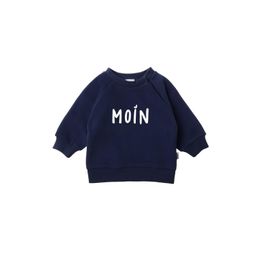 Sweatshirt Liliput "Moin", Mädchen, Gr. 110/116, blau (dunkelblau), 80% Baumwolle, 20% Polyester, bedruckt, normal, Rundhals, Sweatshirts, mit angenehmem Rundhalsausschnitt