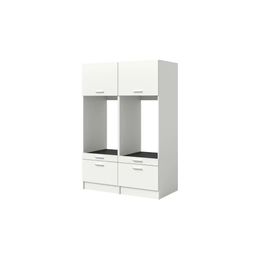 Höffner Waschmaschinenumbau Set Frillensee weiß Maße (cm): B: 133 H: 195 » Höffner