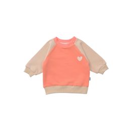 Sweatshirt Liliput "Herz", M&auml;dchen, Gr. 62/68, beige (natur), 80% Baumwolle, 20% Polyester, bedruckt, normal, Rundhals, Sweatshirts Sweatshirt, aus auper weichem Material