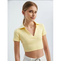 Hiccup Poloshirt Damen Gr&ouml;&szlig;e XS hellgelb