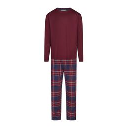 Phil & Co. Berlin Pyjama ' Flanell ' Herren Gr&ouml;&szlig;e M mischfarben / dunkelrot