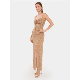 Hiccup Kleid Damen Größe 36 camel / senf / weinrot / weiß Winterkleid