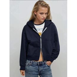 Hiccup Zip-Up Hoodie female Blue size L