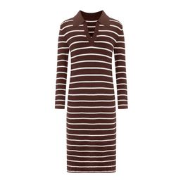 Imily Bela Kleid Damen Gr&ouml;&szlig;e S dunkelbraun / wei&szlig;