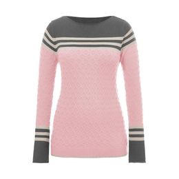 Imily Bela Pullover Damen Gr&ouml;&szlig;e S kitt / grau / hellpink