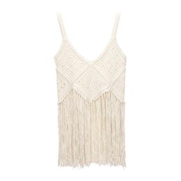 Pull&Bear Pull&bear Knitted Top female Beige size XS/S