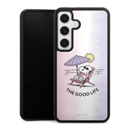 DeinDesign Galaxy S24 Handy Gallery Case Handyh&uuml;lle 9H Geh&auml;rtetes Glas R&uuml;ckseite H&uuml;lle Snoopy Official Licensed Product Peanuts Gallery Case