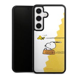 DeinDesign Galaxy S24 Handy Gallery Case Handyh&uuml;lle 9H Geh&auml;rtetes Glas R&uuml;ckseite H&uuml;lle Snoopy Peanuts Children Gallery Case