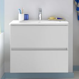 Burgbad Rocio Schrank mit Waschtisch, 2 Ausz&uuml;ge, KBCJ080PN629+WYCX078F6226,