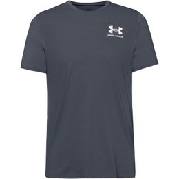 Under Armour Heatgear Fitted Funktionsshirt Herren - Gr&ouml;&szlig;e L - grau