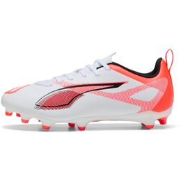 Puma ULTRA 5 PLAY FG-AG Jr Fu&szlig;ballschuhe Kinder - Gr&ouml;&szlig;e 35 - wei&szlig;