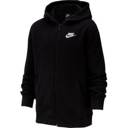 Nike NSW CLUB Sweatjacke Jungen - Gr&ouml;&szlig;e 122/128 - schwarz