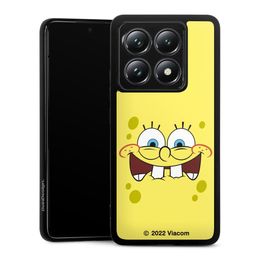 DeinDesign Xiaomi 14T Pro Handy Silikon H&uuml;lle Case schwarz Handyh&uuml;lle Official Licensed Product Kindheit Spongebob