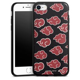 DeinDesign iPhone SE (2022) Handy Slim Case extra d&uuml;nn Silikon Handyh&uuml;lle schwarz H&uuml;lle Naruto Shippuden Pattern Akatsuki Silikon Slim Case