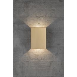 Nordlux FOLD Au&szlig;enwandleuchte LED Messing, 2-flammig