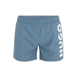 Hugo Badeshorts 'ABAS' Herren Gr&ouml;&szlig;e XL taubenblau / wei&szlig;