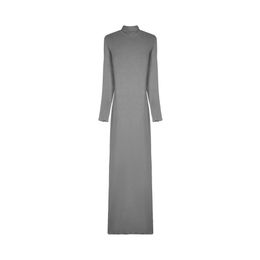 Bershka Kleid Damen Gr&ouml;&szlig;e 34 grau Winterkleid