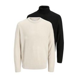 Jack & Jones Jack & Jones Pullover 'JJROY' Herren Gr&ouml;&szlig;e XXL schwarz / wei&szlig;