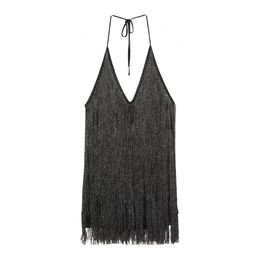Pull&Bear Pull&bear Kleid Damen Gr&ouml;&szlig;e 40 silber Sommerkleid