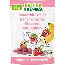 erdbär Kindersnack Smoothie-Chips Banane Apfel Erdbeere mit Joghurt, ab 3 Jahren Freche Freunde