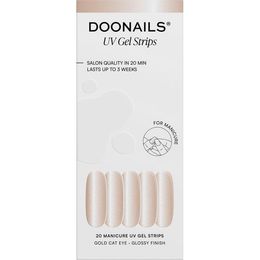 Doonails UV Gel Nagelfolien, Gel Strips Gold Cat Eye