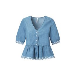 Pepe Jeans Bluse 'Berta' Damen Gr&ouml;&szlig;e S blue denim