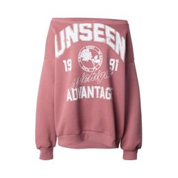 ABOUT YOU Sweatshirt 'Rose' Damen Gr&ouml;&szlig;e L altrosa / wei&szlig;