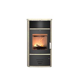 Accente International Kaminofen 'Modena 2.0' schwarz/beige 6,0 kW
