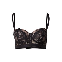 Hunkem&ouml;ller Hunkem&ouml;ller BH 'Lou' Damen Gr&ouml;&szlig;e 80 beige / schwarz