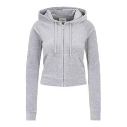 Juicy Couture Tall Sweatjacke 'MADISON' Damen Gr&ouml;&szlig;e S graumeliert / silber