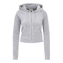 Juicy Couture Tall Zip-Up Hoodie 'MADISON' female Grey size S