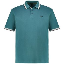 Gro&szlig;e Gr&ouml;&szlig;en BOSS Poloshirt mit Kontrastdetails Farbe dunkelgr&uuml;n Gr&ouml;&szlig;e: 5XL