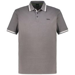 Große Größen BOSS Poloshirt mit Kontrastdetails Farbe anthrazit Größe: 3XL