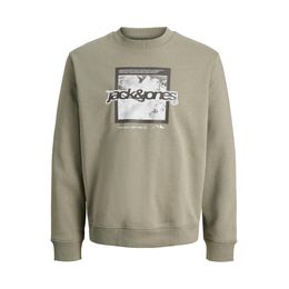 Jack & Jones Jack & Jones Junior Sweatshirt 'JCOFLARE' Jungen Gr&ouml;&szlig;e 98 grau / wei&szlig;
