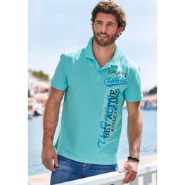 John Devin Damen Poloshirt, Blau, Gr. S (44/46), Herrenmode, 100% Baumwolle
