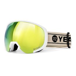 YEAZ Skibrille "Ski- und Snowboard-Brille BLACK RUN", gold, Sportbrillen
