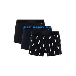 Happy Socks Boxershorts Herren Gr&ouml;&szlig;e S navy / schwarz / wei&szlig;