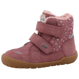 Lurchi Mädchen Barfußschuh "Jilly Barefoot TEX", Gr. 34altrosé, Leder, Textil, Veloursleder, Schuhe, Klettschuh mit Warmfutter, Größenschablone zum
