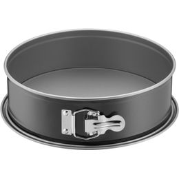 Springform Kaiser BACKFORMEN "Inspiration", grau, B:25cm L:25cm T:8,5cm Ø:24cm, Stahl, Küchenformen, Kuchenform rund mit Flachboden, auslaufsicher, Antihaftbeschichtung