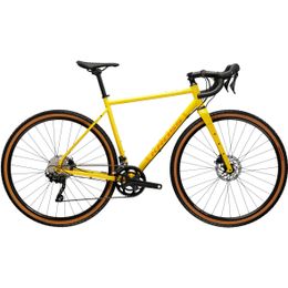KROSS Gravelbike "Gravelbike Esker 4.0 gelb 20 Gänge", 51cm, 28 Zoll (71,12cm) hinten: 28 Zoll (71,12cm), gelb, Fahrräder