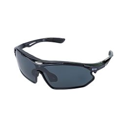 YEAZ Damen Sportbrille "Sport-Sonnenbrille schwarz/polarisiert SUNRAY", schwarz, Sonnenbrillen