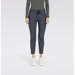 MAC Damen Jerseyhose "easy smart", blau, Gr. 36, Jersey, Obermaterial: 70% Polyester, 25% Viskose, 5% Elasthan, Hosen, mit dezenten